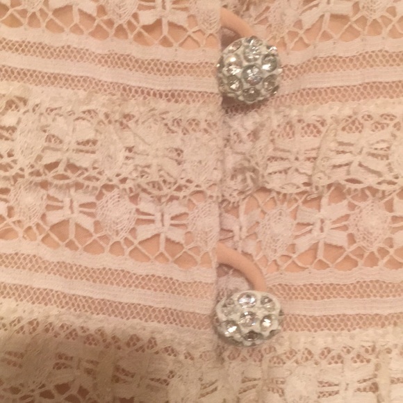 Vintage | Dresses | Vintage Lace Diamond Buttons Dress | Poshmark
